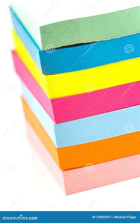 Stack Of Sticky Notes Stock Image Image Of Tall Colorful 2968509