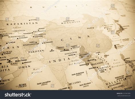 Best Eastern Globe Map Geographical View Altered On Colors Perspective