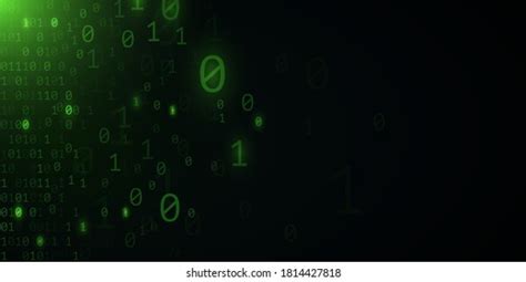 green binary code background hitech modern stock vector royalty free