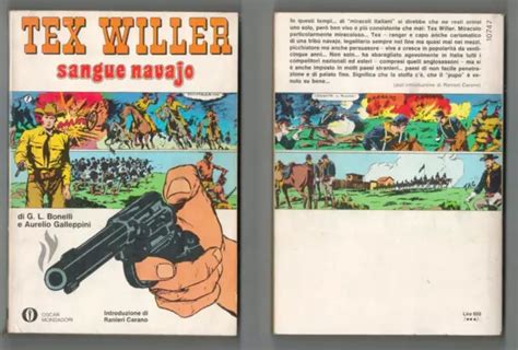 G L Bonelli Aurelio Galleppini Sangue Navajo Oscar Mondadori 1973 Prima Ed Eur 5 00