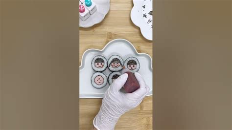 쉽고 귀여운 소풍 도시락 4 얼굴김밥만들기 Youtube