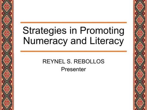 Ppt Elevating Literacy And Numeracy Across Curriculum Strategies And Best Practices Pptx