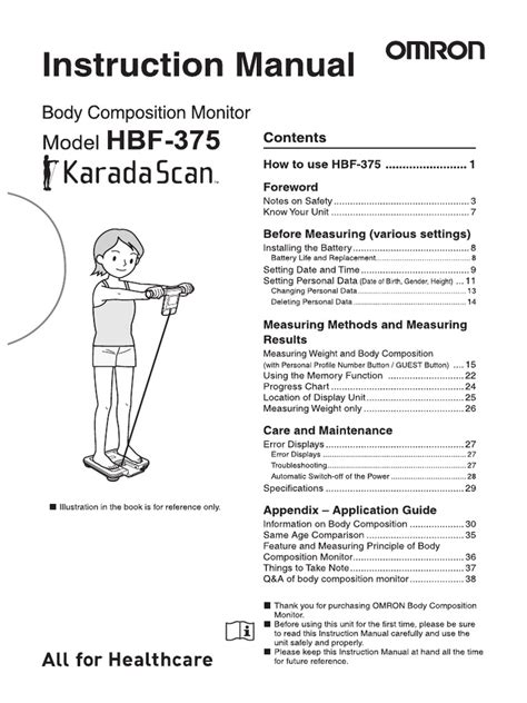 Omron Body Composition Scale Pdf