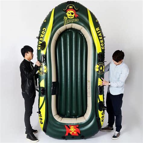 【เตรียมจัดส่ง】เรือยางเป่าลม 3 คน เรือยาง เรือพาย เรือคายัค ทนทานต่อการ