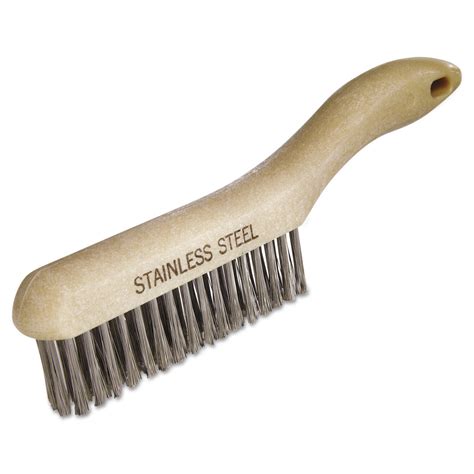 Advance Brush Shoe Handle Scratch Brush 4 X 16 Rows Stainless Steel