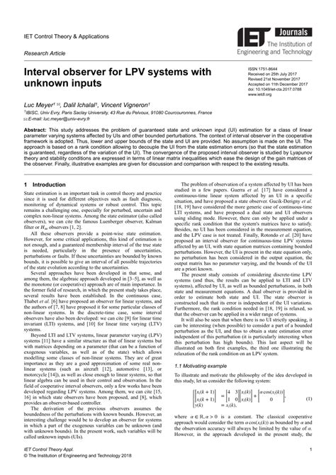 pdf interval observer for lpv systems with unknown inputs