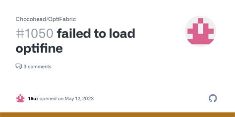 Failed To Load Optifine Issue 1050 Chocohead OptiFabric GitHub