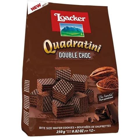 Jual Loacker Quadratini Double Choc 250 G Shopee Indonesia