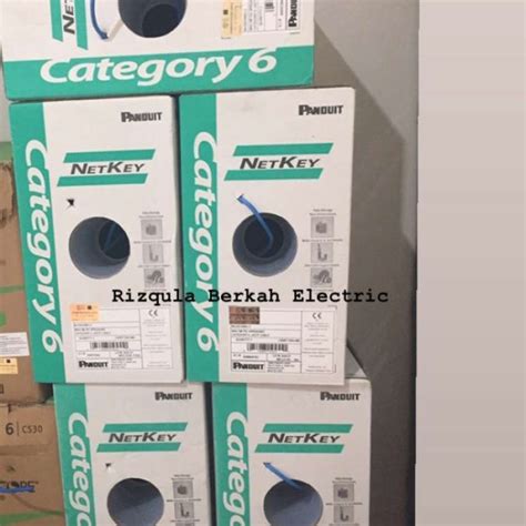 Promo Kabel Data Utp Panduit Cat 6 Netkey Nuc6c04bu C Panduit Cat6