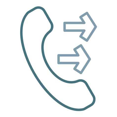 Premium Vector Call Forwarding Flat Illustration