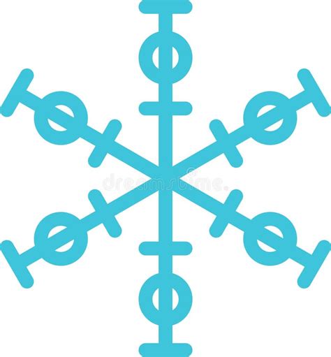 Snowflake Snow Freeze Winter Thin Line Outline Icon Snowflakes Thin