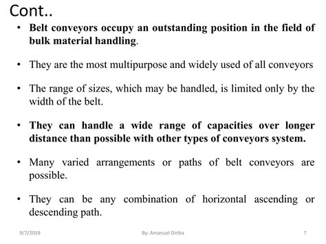 Lecture 4 Material Handling Equipment Conveyors Pptx