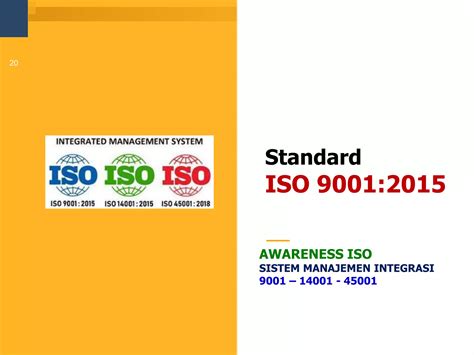 Awareness Iso Integrated 9001 14001 45001 Prosia Pptx