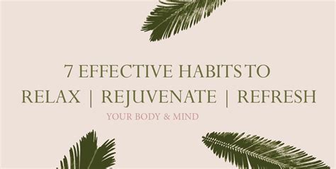 Relax Rejuvenate Refresh