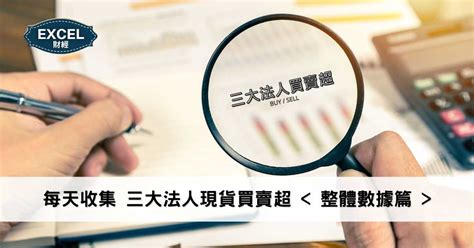 Vba 每天收集 三大法人現貨買賣超 Newbie168 投資研究院