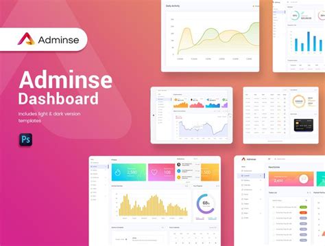 Adminse Dashboard For Admin Ui Kit Templates Themes Templates