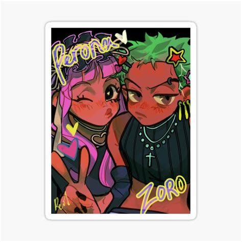 Perona And Zoro Sticker For Sale By Riicolato Redbubble