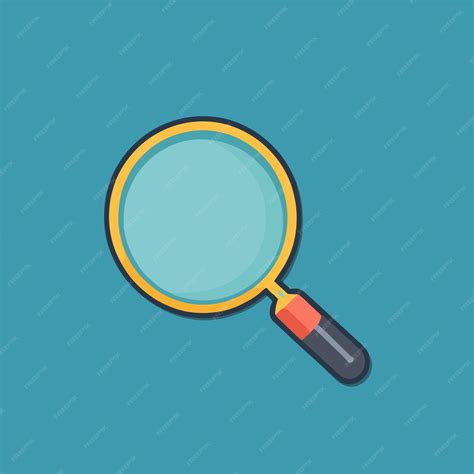 Premium Vector Magnifying Glass Icon Logo Concept Magnifier Cartoon