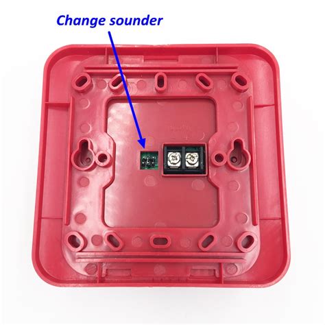 Security DC V Fire Alarm Siren With LED Strobe Sp Grandado