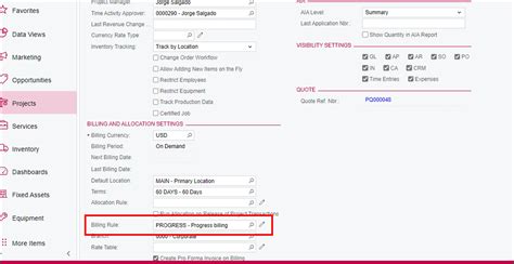We Are Getting An Error While Creating Service Order From Project