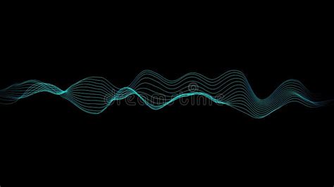 Audio Wavefrom Abstract Music Waves Oscillation Futuristic Sound Wave