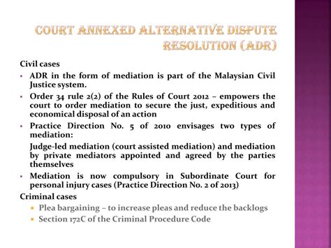 Ppt Session 7 Court Annexed Alternative Dispute Resolution