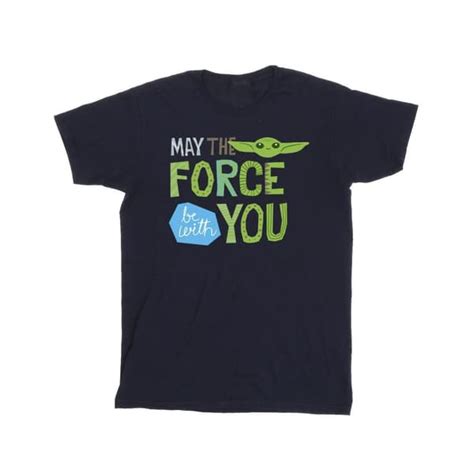 Star Wars Girls The Mandalorian May The Force Be With You T Shirt I Bomull Cdon