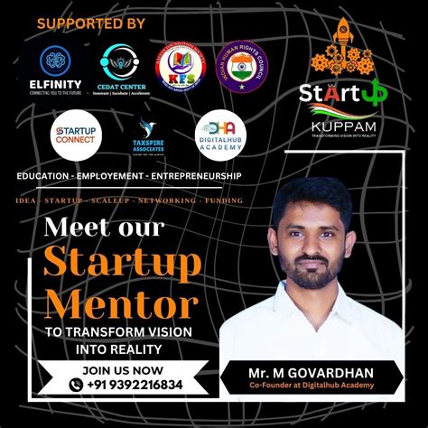 M Govardhan On Linkedin Thanks Startup Kuppam And Team