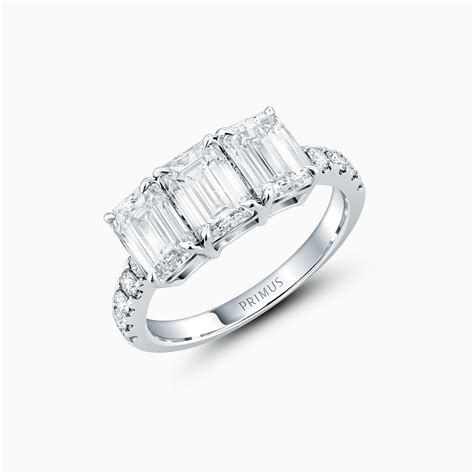 Emerald Diamond Ring Primus Jewellery