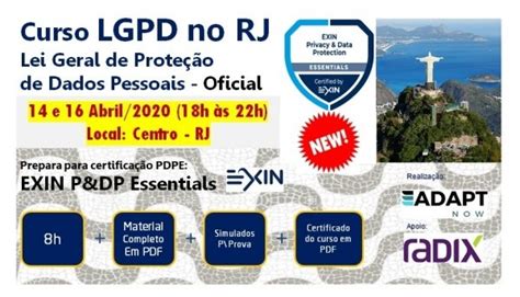 Lgpd Curso Oficial Exin Pdpe Privacidade E Proteção De Dados Rio