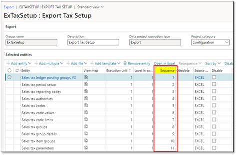 Data Management Data Export And Import Process Part 3 Entity Sequence And Template Dynfotech