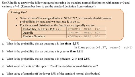 Solved Use RStudio To Answer The Following Questions Using Chegg