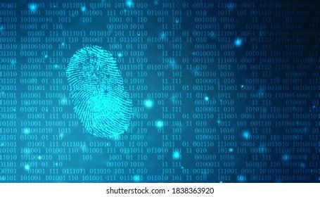 Fingerprint Integrated Printed Circuit Releasing Binary Stock Illustration Shutterstock