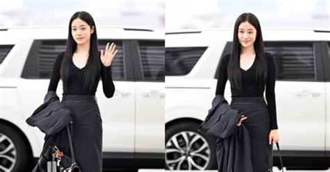 노윤서 발렌시아가 쿠틔르 쇼 참석차 올 블랙 공항패션 선봬