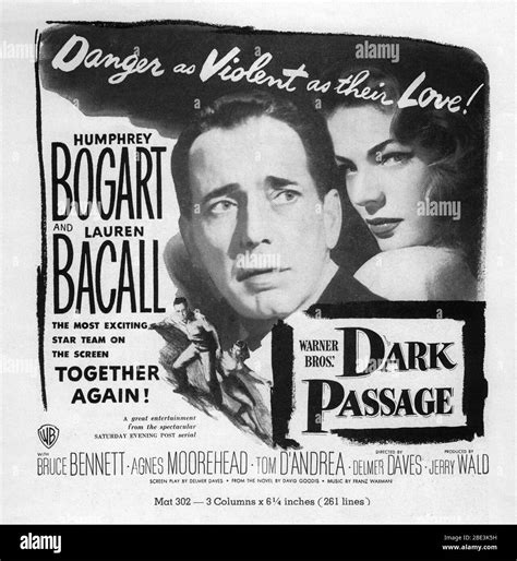 Humphrey Bogart And Lauren Bacall In Dark Passage 1947 Director