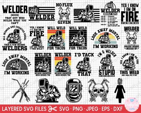 Welding Svg Bundle Welding Png Bundle Welding Designs Welder Etsy