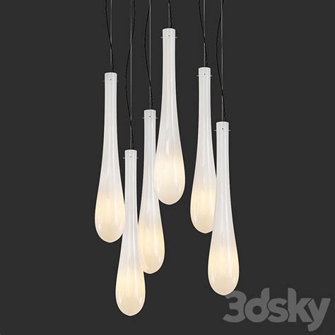 Lacrima Pendants Pendant Light 3d Model