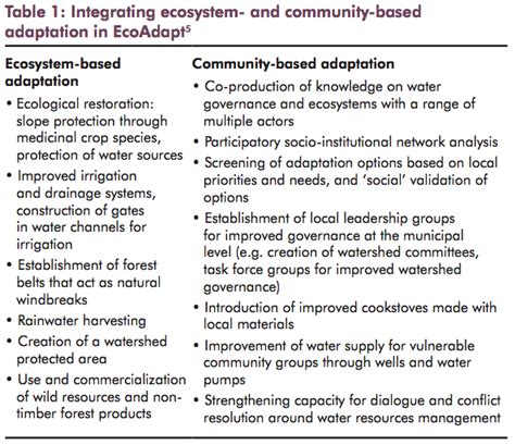 Integrating Ecosystem And Community Based Adaptation Lessons From Model Forests In Latin