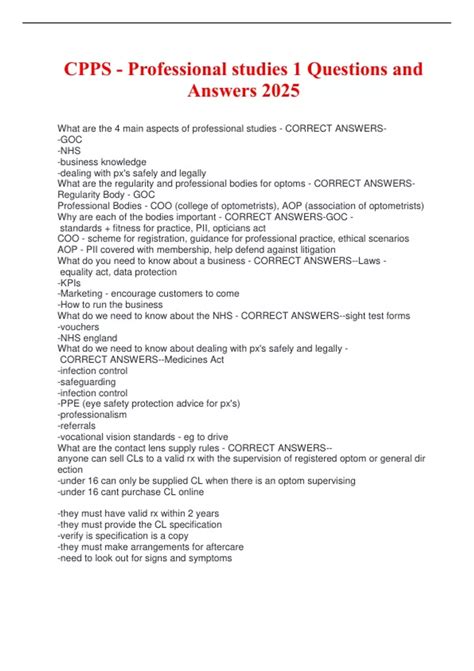 Cpps Professional Studies 1 Questions And Answers 2025 Cpps Stuvia Us Cpps Professional Studies 1 Questions And Answers 2025 Cpps Stuvia Us
