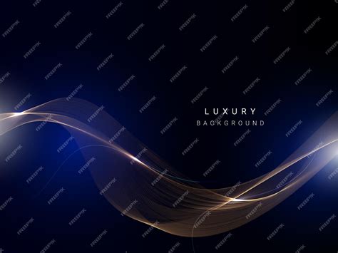 Premium Vector Abstract Dark Wave Elegant Design Template Background