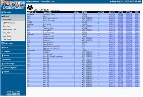 ViciDial Users | Freevoice Support Wiki