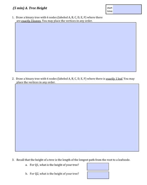 Solved 1 Draw A Binary Tree With 6 Nodes Labeled