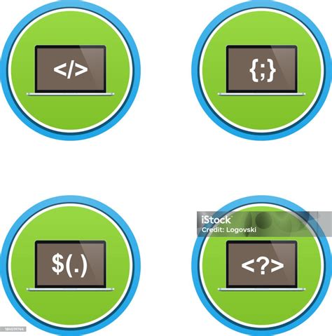 프로그래밍하지 아이콘 Php 프로그래밍 언어에 대한 스톡 벡터 아트 및 기타 이미지 Php 프로그래밍 언어 Html