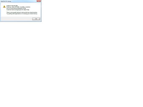 Unable To Start The Jvm Windows 7 Stack Overflow