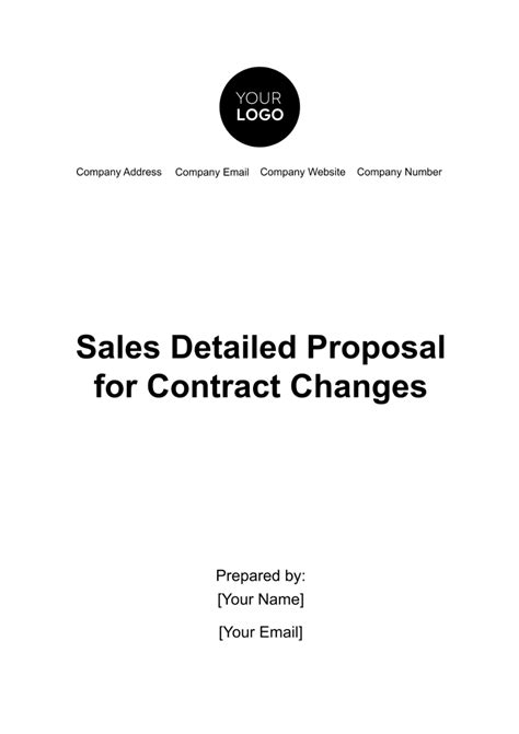 Free Sales Proposal Templates Editable And Printable