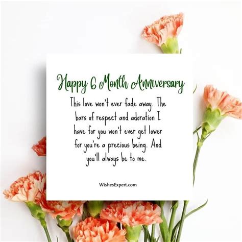 Happy 6 Month Anniversary Wishes And Quotes