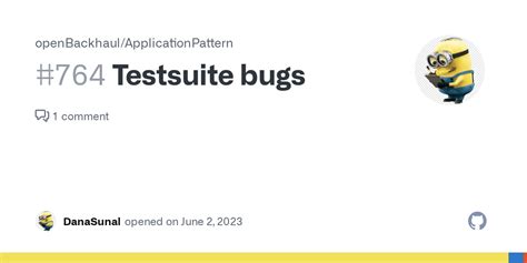 Testsuite Bugs · Issue 764 · Openbackhaulapplicationpattern · Github