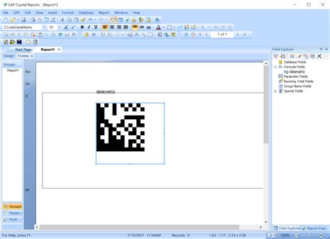 Crystal Reports Datamatrix Barcode User Function Library Ufl