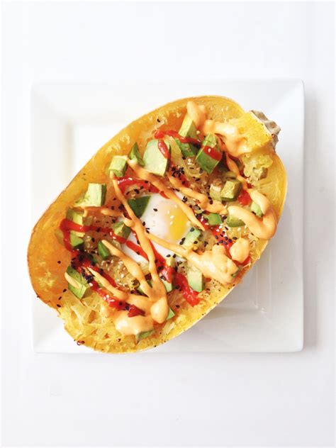 Avocado And Egg Spaghetti Squash Boats — The Skinny Fork