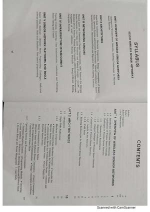 Wireless Sensor Networks Digital Lecture Notes Assessment Pattern Blooms Category Continuous
